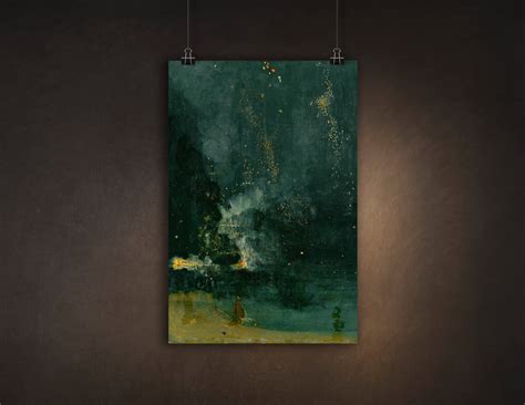 James Mcneill Whistler Nocturne In Black And Gold Nocturne In Black