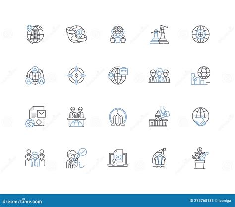 Homogenization Line Icons Collection Consistency Uniformity