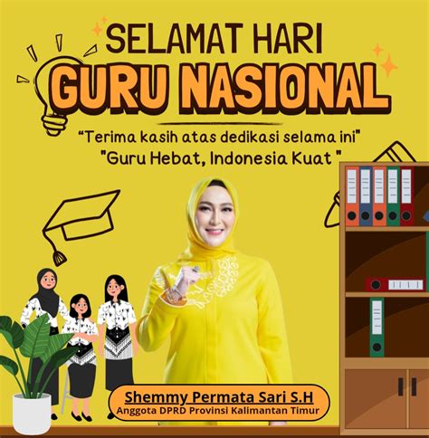Shemmy Permata Sari Selamat Hari Guru Nasional Terima Kasih Atas