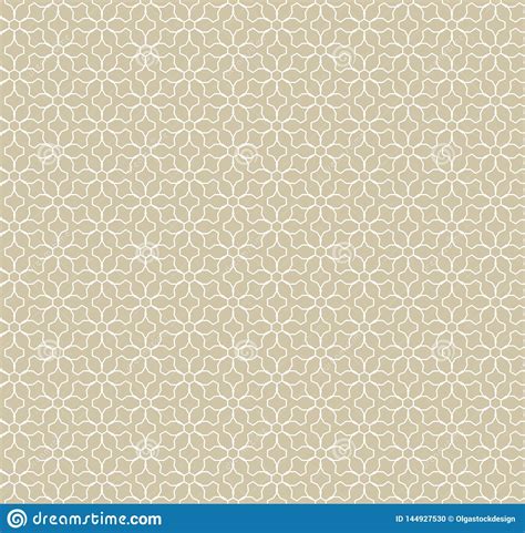 Vector Abstract Geometric Seamless Pattern Golden Texture Subtle