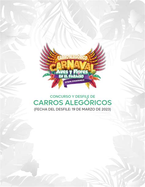 Carnaval Aves Y Flores En El Paraíso 2023 Zihua