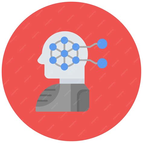 Premium Vector Machine Learning Flat Illustration