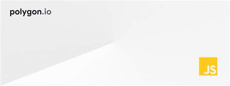 GitHub Polygon Io Client Js The Official JS Client Library For The Polygon REST And WebSocket