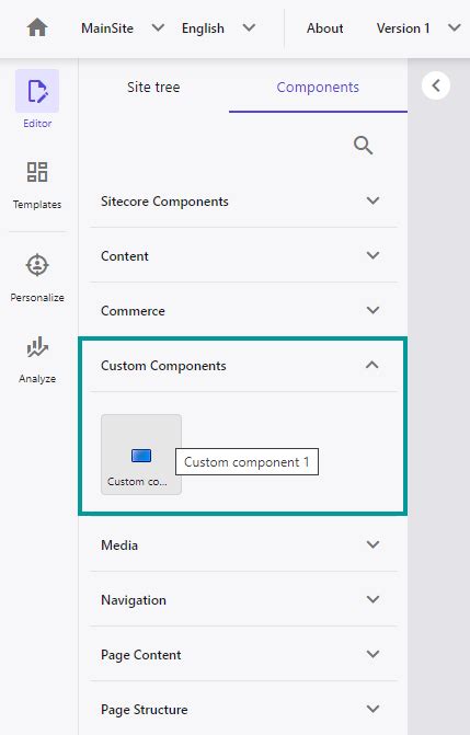 Make A Custom Component Available In The Page Builder Sitecore