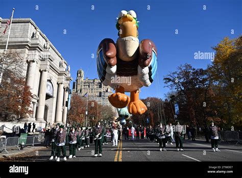 Uncle Dan Balloon At The 2023 Macys Thanksgiving Day Parade On