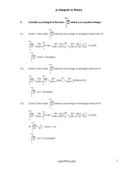 AP Calculus BC P Int Theory Notes PDF
