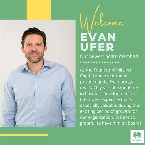 Garretts 🔦 Board Member Spotlight Evan Ufer Were Thrilled To Welcome Evan Ufer To The