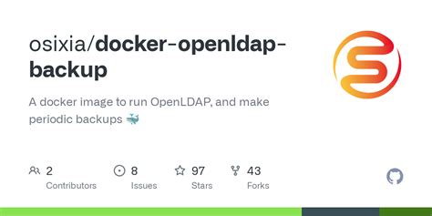 Github Osixiadocker Openldap Backup A Docker Image To Run Openldap