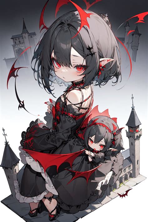Short Black Haired Chibi Girl Short Black Haired Chibi Girl