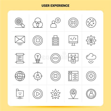 25 User Experience Icon Set 100 Editable Eps 10 Files Business Logo Concept Ideas Line Icon