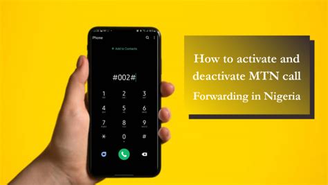 How To Deactivate Call Forwarding On MTN VTU Ng