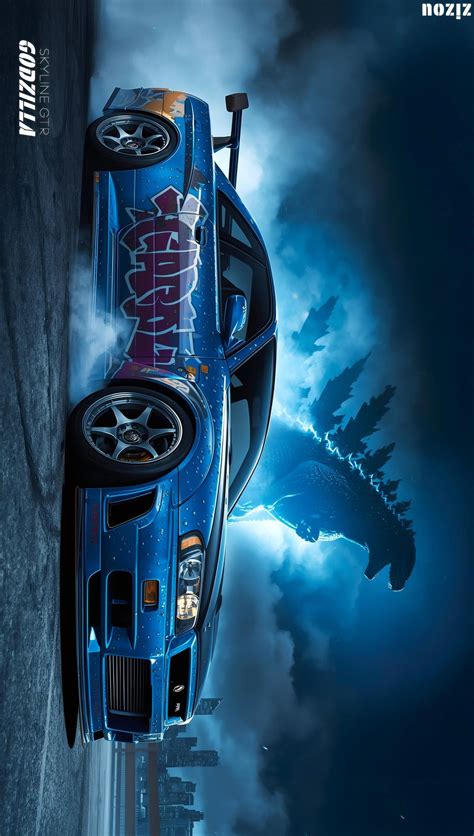 Rally Modified Nissan Skyline R34 X Godzilla Godzilla
