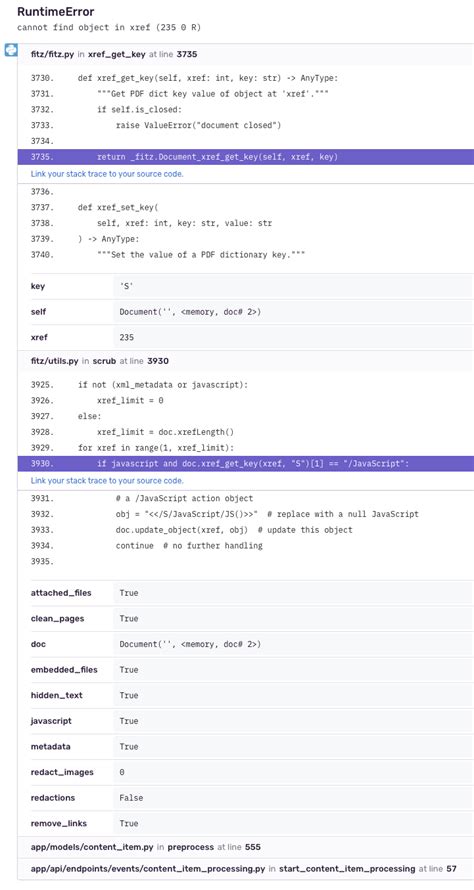 Docxrefgetkey For Javascript Cannot Find Object · Issue 929 · Pymupdfpymupdf · Github