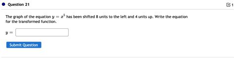 Solved Question 20 The Function G X Is The Transformation Chegg Com