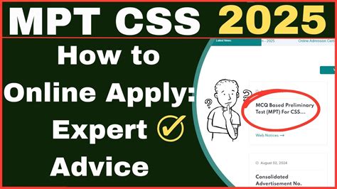 how to apply for mpt css 2025 mpt css 2025 online apply in details
