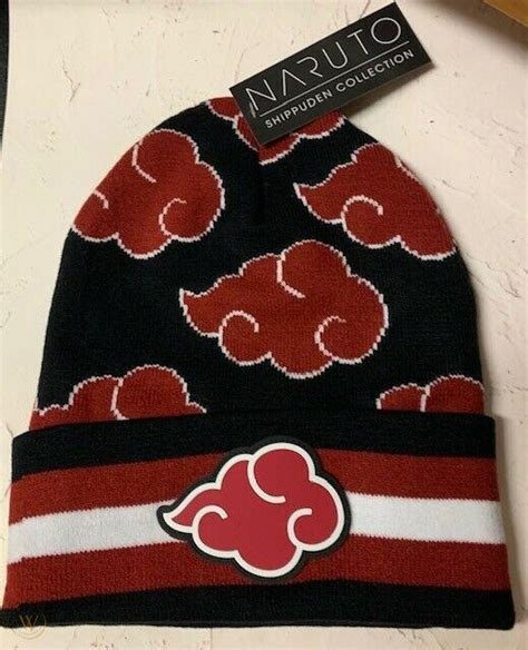 Naruto Shippuden Akatsuki Cloud Stripe Beanie 3885997211