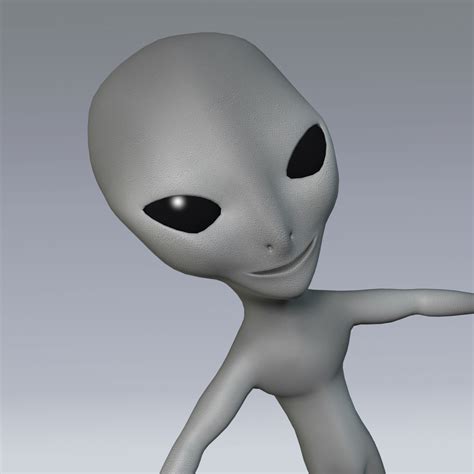 Low Poly Alien 3d Model 5 3ds Blend Dae Fbx Max Unknown Free3d