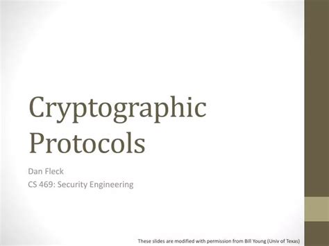 PPT Cryptographic Protocols PowerPoint Presentation Free Download ID