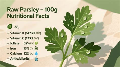 Parsley Nutrition Facts Real Food Value Revealed