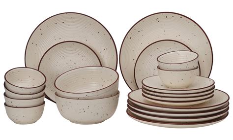 Handcrafted Ceramic Stoneware Dinner Set Of 20 Pieces With Serving
