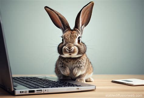 Rabbit Coding Stable Diffusion Online