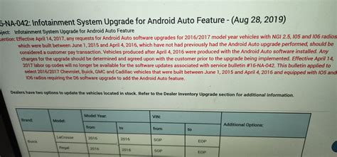 Android Auto Update Info Cadillac Owners Forum