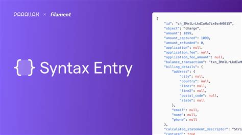 Syntax Entry By Parallax Filament