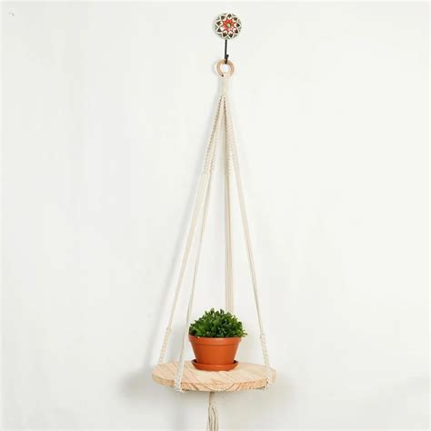 Bohemian Style Macrame Wall Hanging Plant Hanger For Living Room