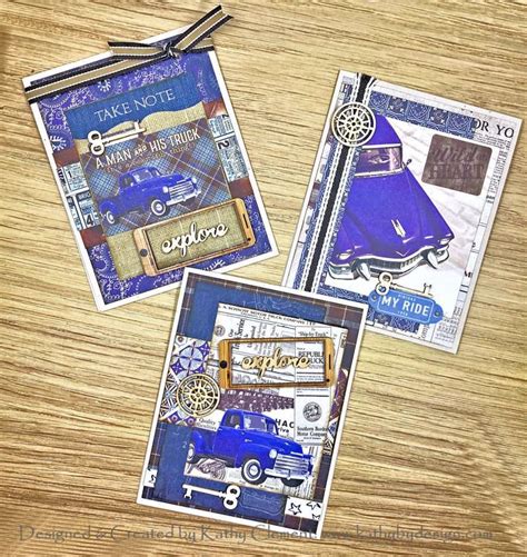 Rugged Masculine Card Stack Tutorial Kathy By Design