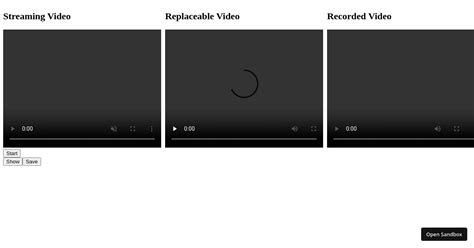 Replaceable Stream Test Codesandbox