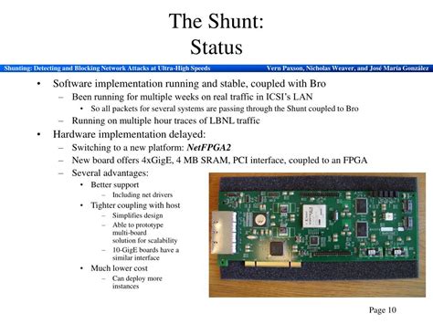 Ppt Shunting Detecting And Blocking Network Attacks At Ultra High Speeds Powerpoint