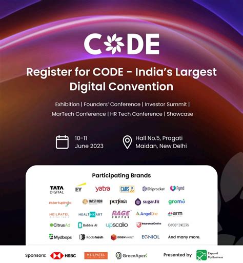 Yash Gandhi On Linkedin Code2023 Startup Investors Network Exhibition