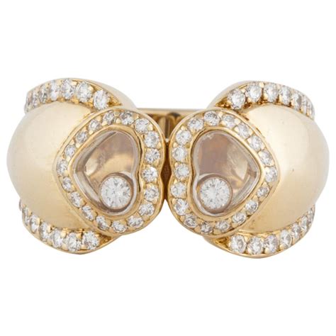 Chopard Diamond Gold Heart Love Ring At 1stdibs