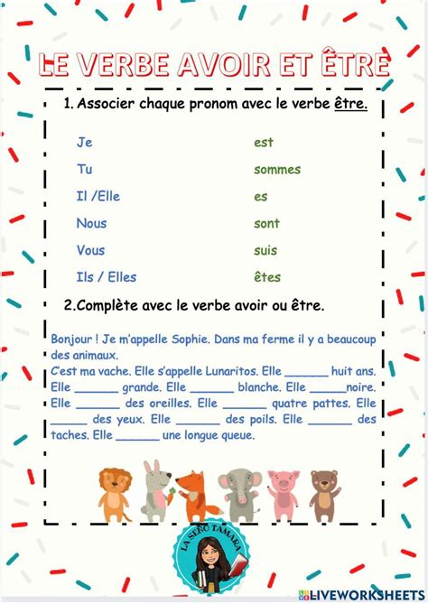Le Présent Des Verbes être Et Avoir Aula De Francès