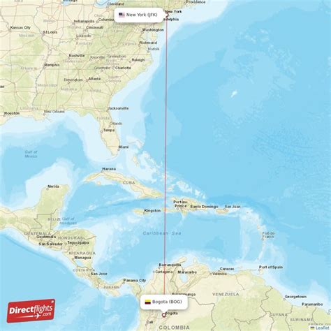Direct Flights From New York To Bogota Jfk Bog
