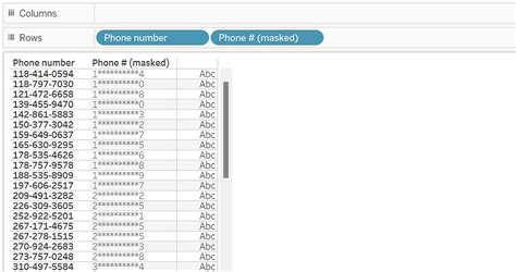 how to mask sensitive data in tableau