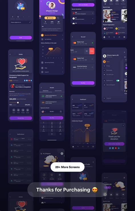 Crowdfunding App Ui Design Kit Crowdfunding App Ui Design Kit App Interface Design Mobile App