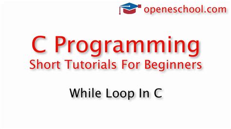 C Programming Basics While Loop In C Youtube