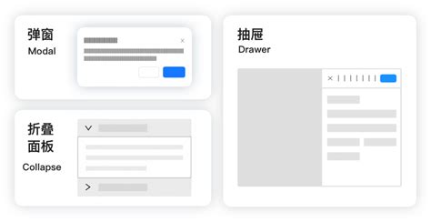 组件详解｜弹窗、抽屉、折叠面板，用法有什么区别？ 人人都是产品经理