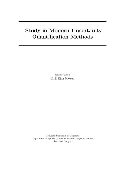 Sparse Grid Collocation Study in Modern Uncertainty Quantiﬁcation Methods