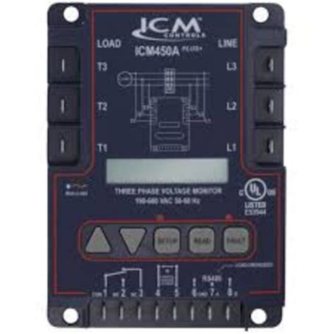 Icm Icm450a 3 Phase Line Voltage Monitor Delay On Break Timer Modbu