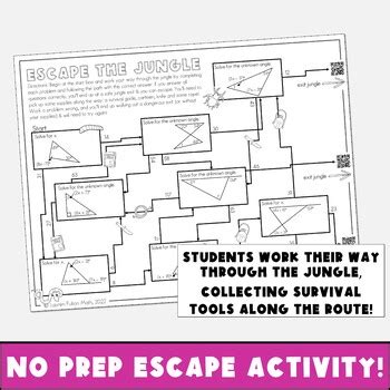 Exterior Angle And Triangle Sum Theorem Activity Geometry By Lauren Fulton