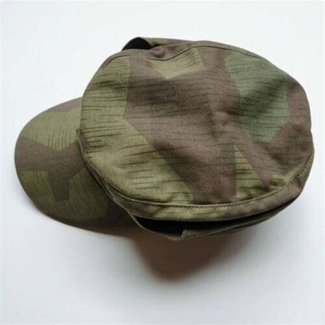 Ww2 German M43 Field Cap Hat Marsh Camouflage Cotton Size L 58 59cm Ebay