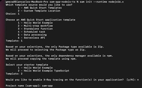 Node Js AWS SAM Nodejs Runtime With TypeScript Template Error Stack Overflow