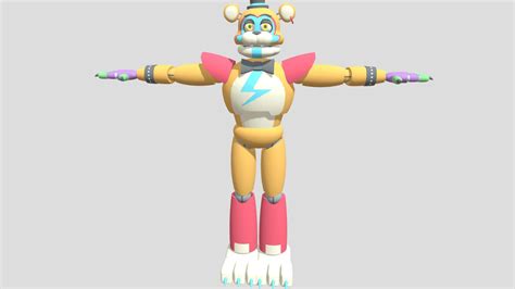 Copy Of Glamrock Freddy 3d Model By Tristantho9924 Tristantho9924