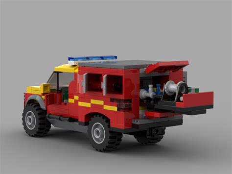 Lego Moc Fire Service Command Vehicle And Brigade Response Vehicle By Ds
