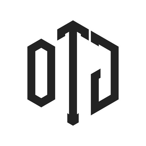 Premium Vector Otj Logo Design Initial Letter Otj Monogram Logo Using