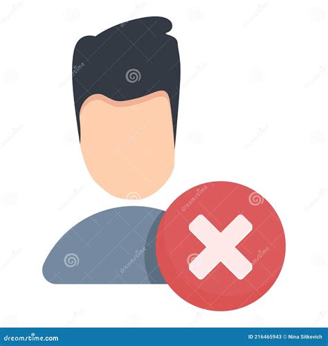 Delete Young User Icon Cartoon Style Stock Vector Illustration Of Manager Delete 216465943