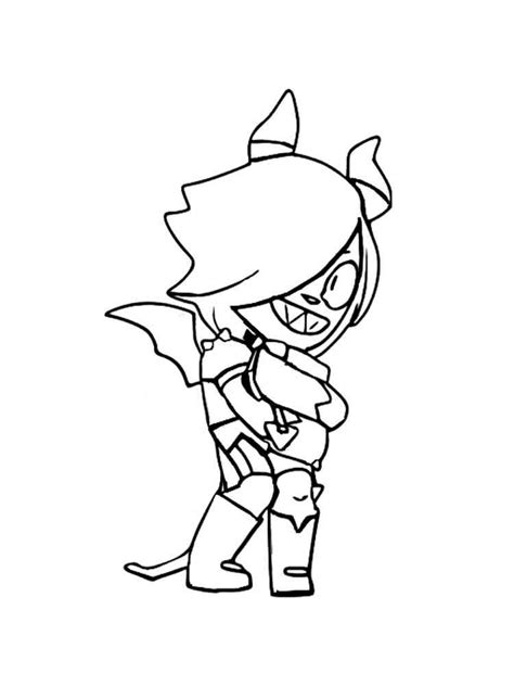 Colette Brawl Stars Coloring Page