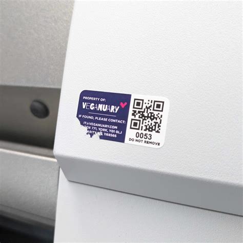Tamper Proof Ultra Destruct Fragmenting Asset Labels